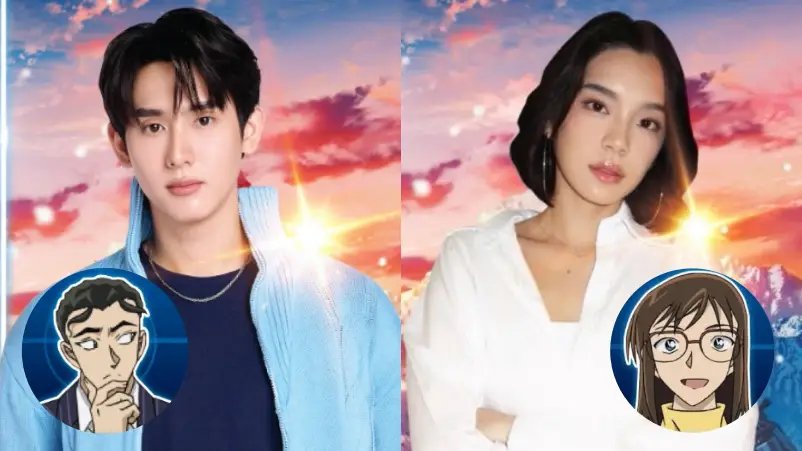 Book Kasidet dan Cherprang Areekul Debut Sebagai Pengisi Suara di Film Detective Conan The Movie 28